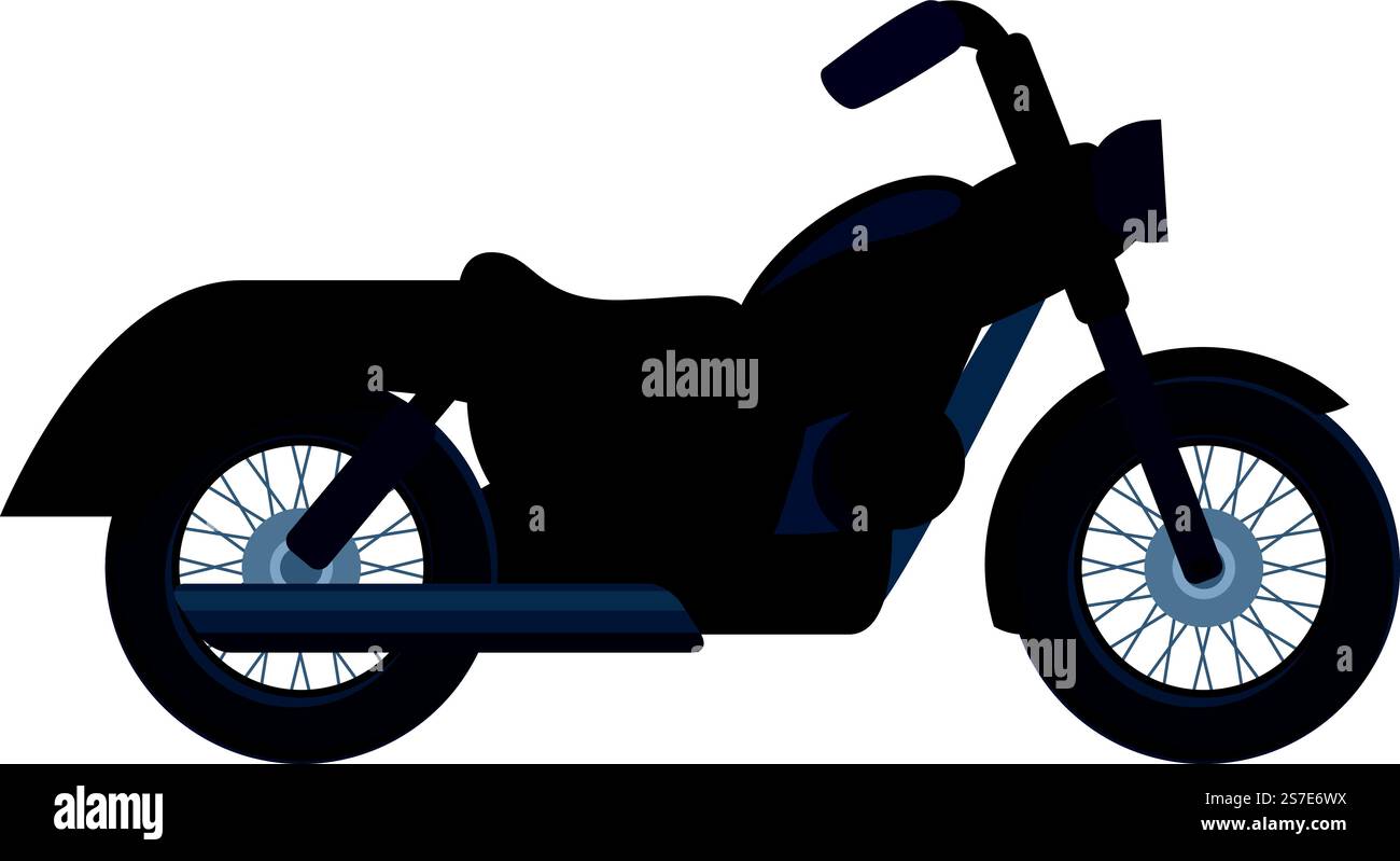 Black chopper icon cartoon vector. Bike rider. Adventure motor. Black ...