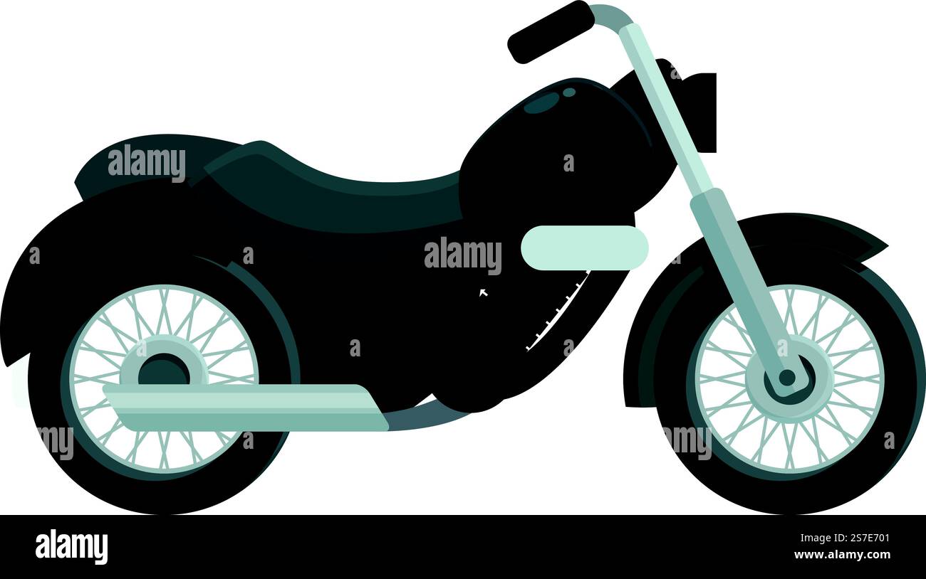 Chrome chopper icon cartoon vector. Bike rider. Biking style. Chrome ...