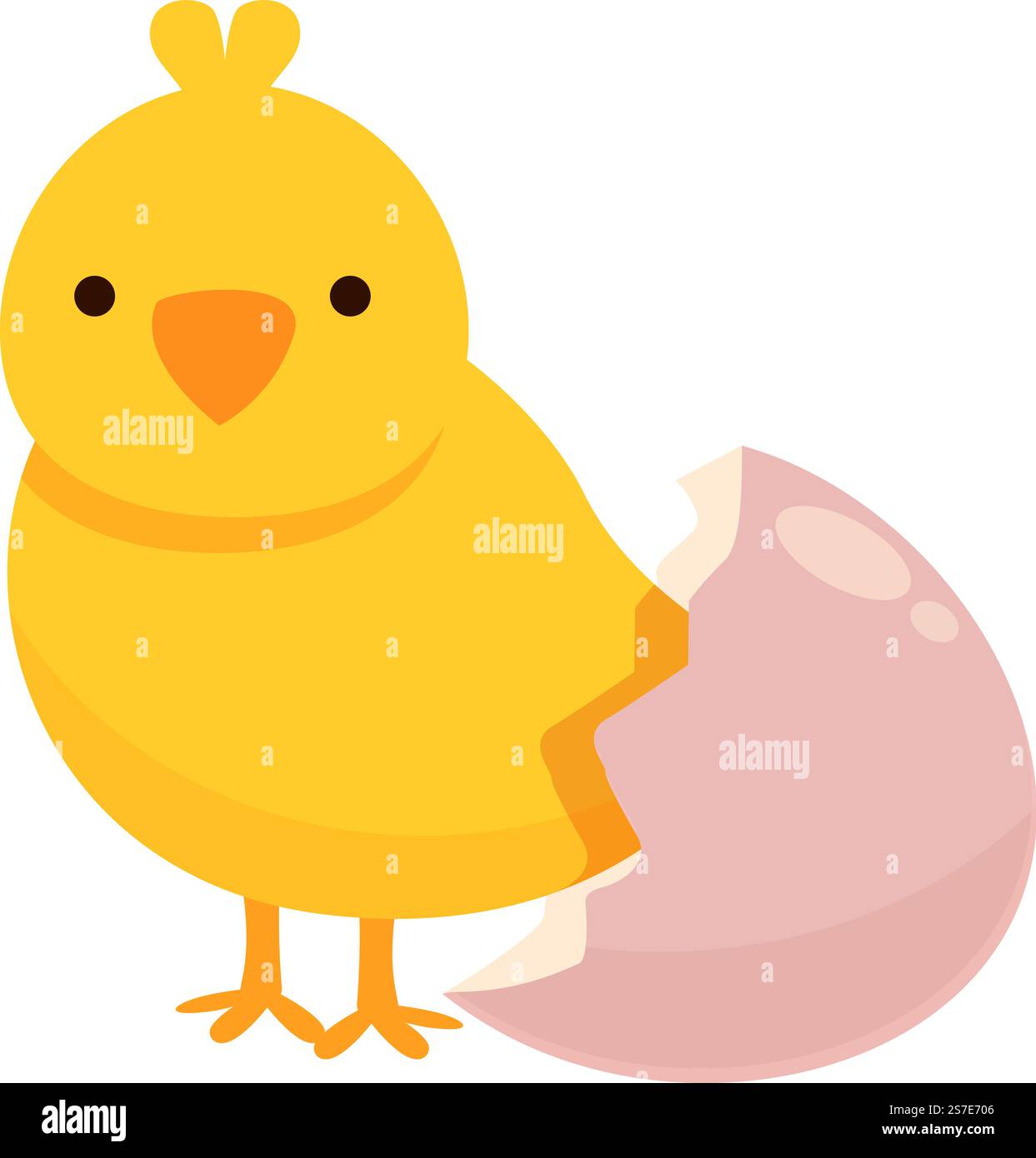 Chicken hatching icon cartoon vector. Chick baby. Egg cute. Chicken ...