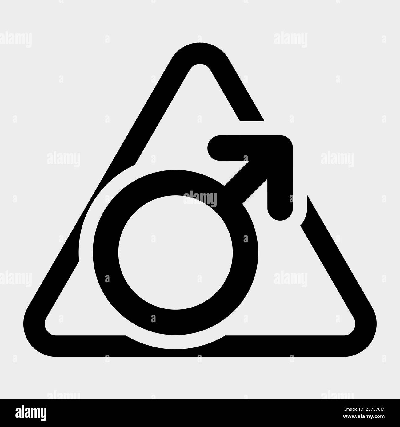 No Male Symbol Sign Isolate On White Background,Vector Illustration ...