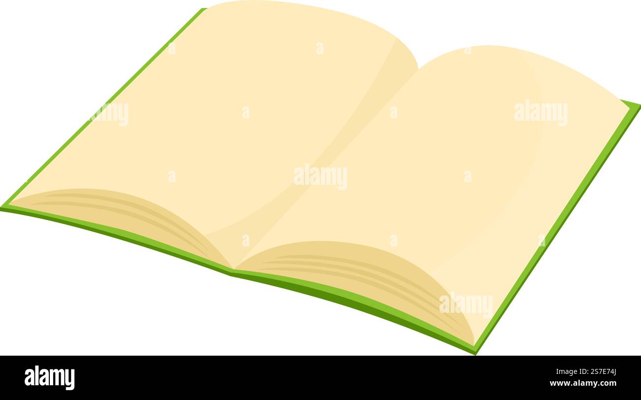 Open school book icon cartoon vector. Study education. Paper read. Open ...