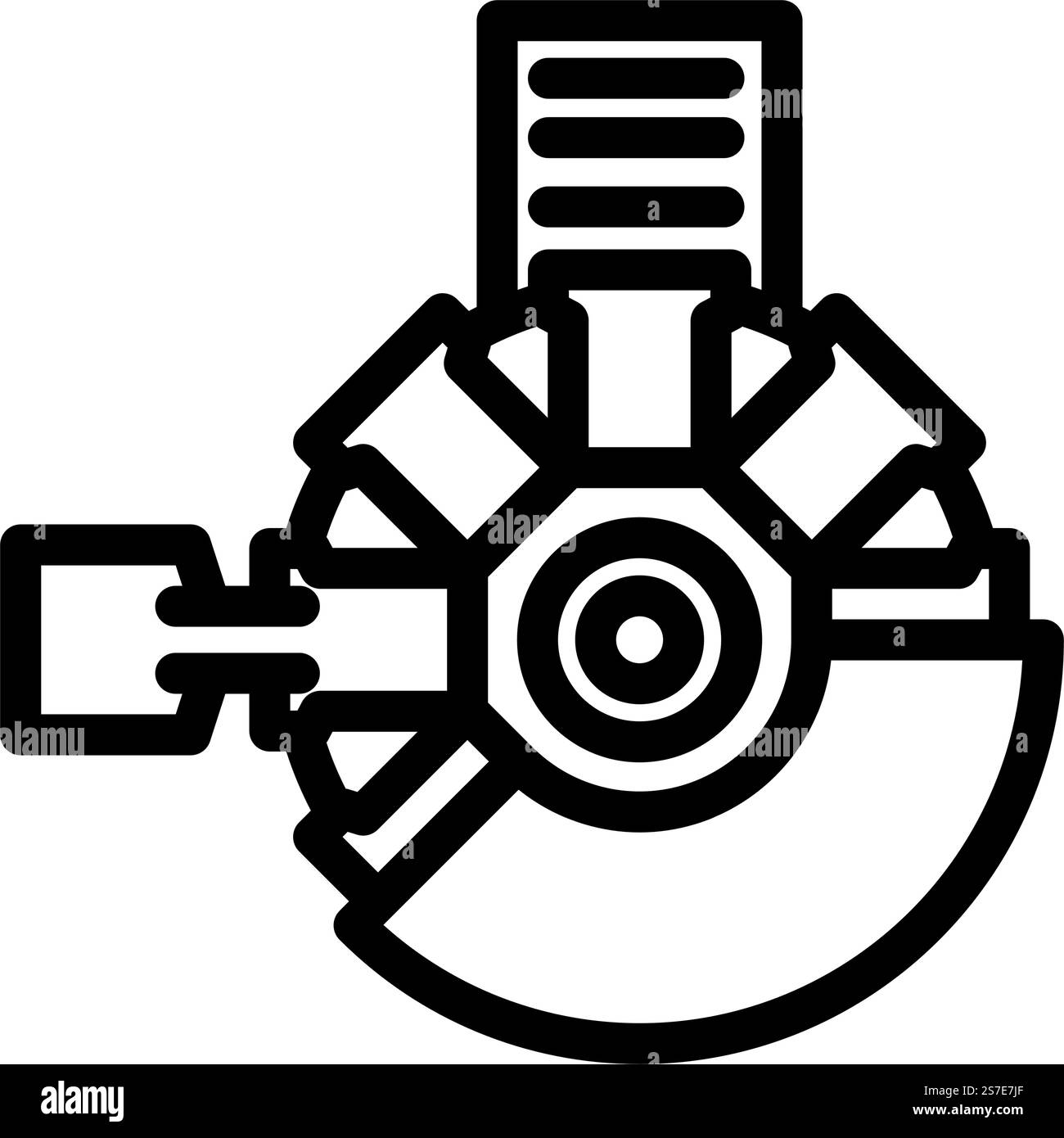 copper smelter cast anodes line icon vector. copper smelter cast anodes ...