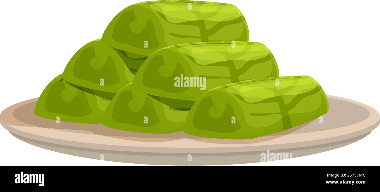Dolma icon cartoon vector. Cuisine food. Dinner leaf. Dolma icon ...