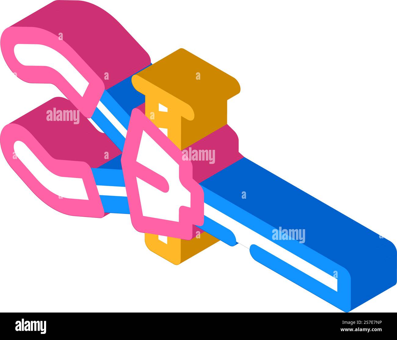 extension clamps chemical glassware lab isometric icon vector ...
