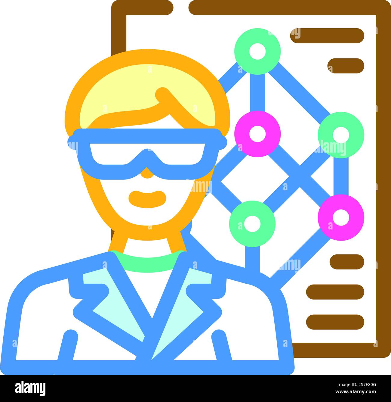 materials engineer technology color icon vector. materials engineer ...