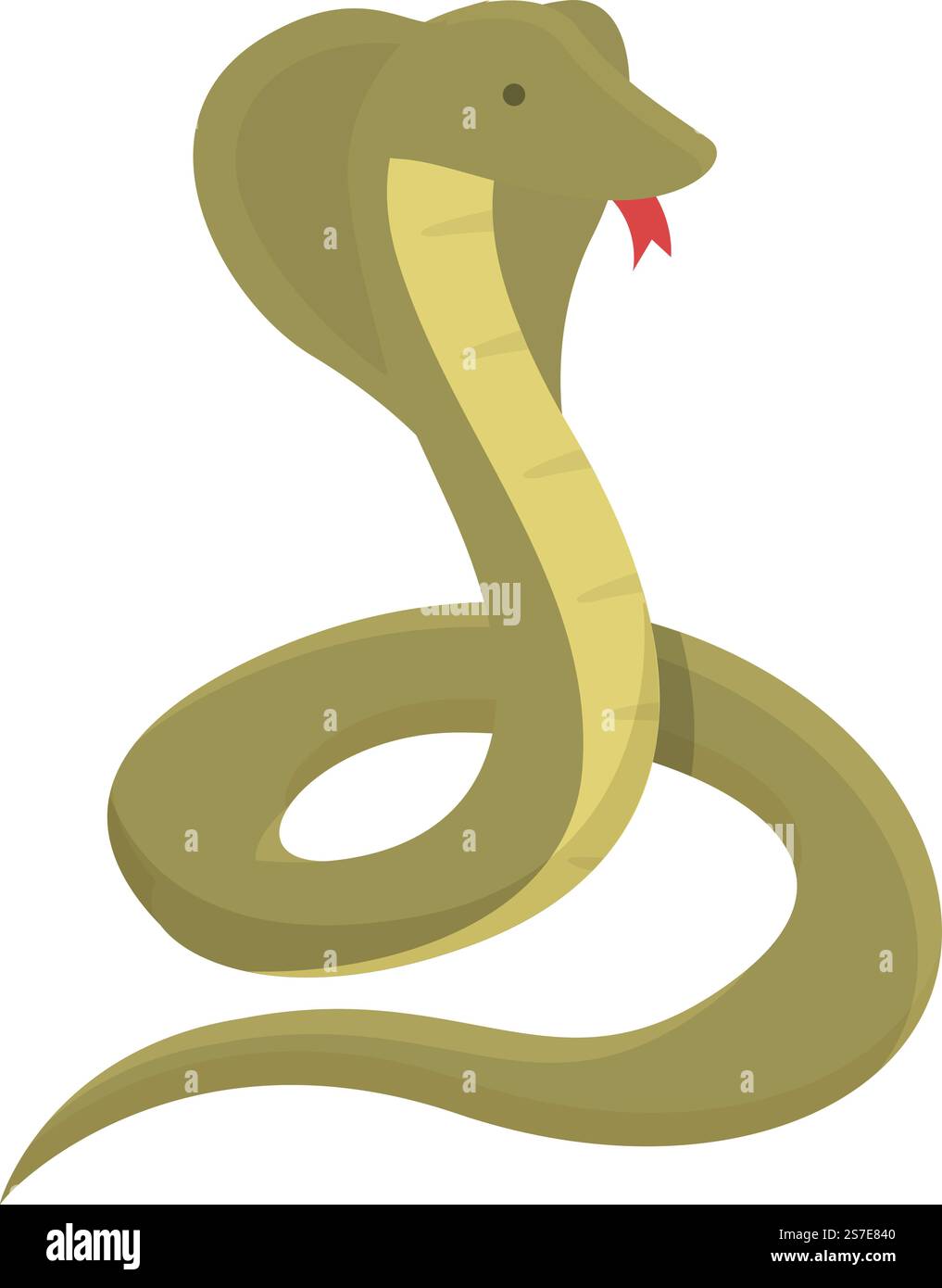 King cobra animal icon cartoon vector. Snake head. Mascot emblem. King ...