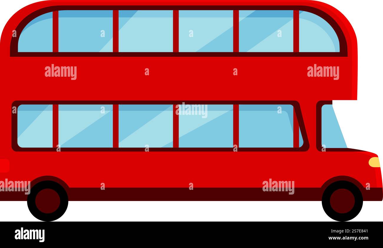 England london bus icon cartoon vector. Double decker. Traffic travel ...