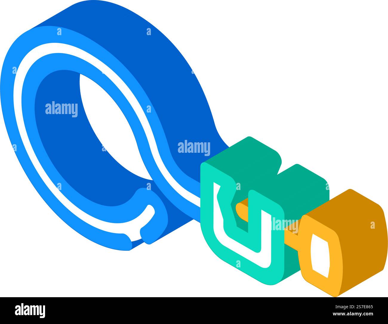 ring clamp chemical glassware lab isometric icon vector. ring clamp ...