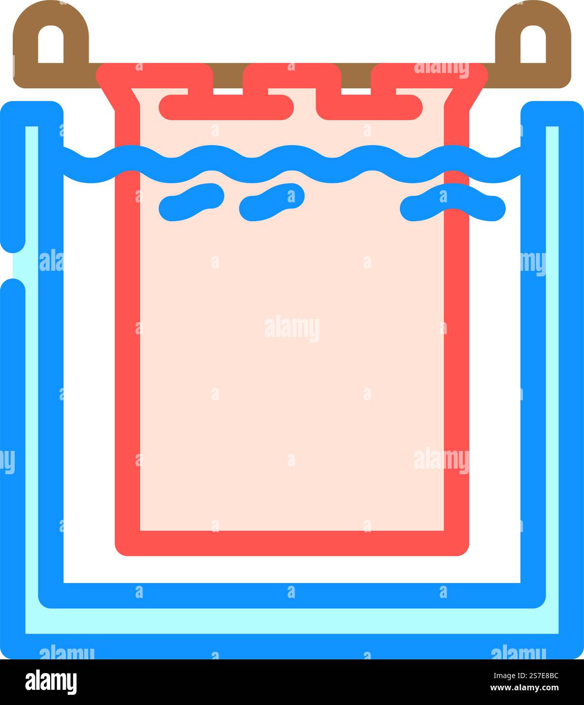 copper cathodes produces color icon vector. copper cathodes produces ...