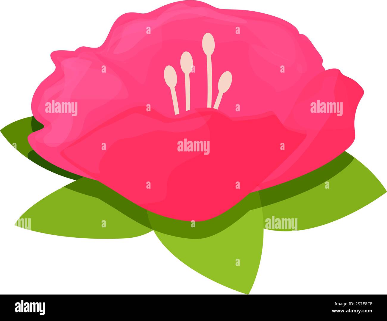 Rhododendron azalea icon cartoon vector. Flower plant. Summer garden ...