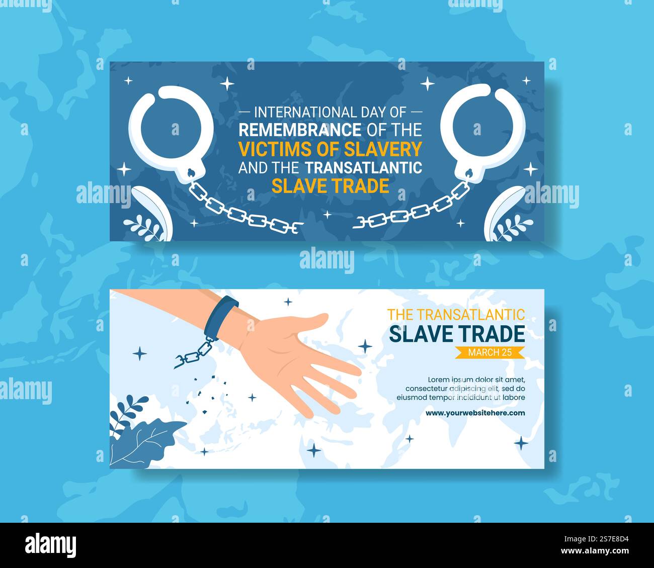Remembrance of the Victims of Slavery and Slave Trade Horizontal Banner ...