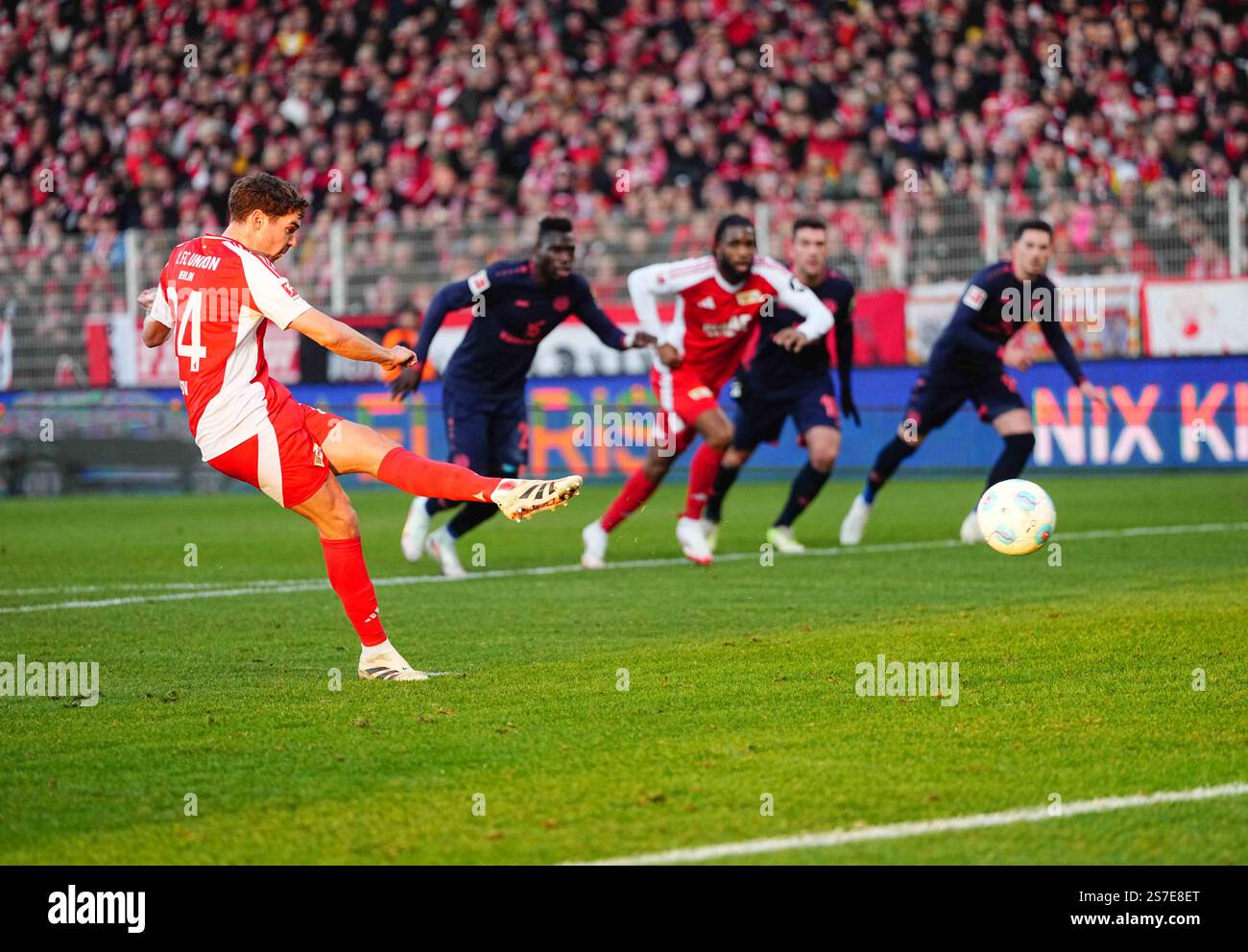 January 19 2025: Robert Skov of Union Berlin scores the teams second ...