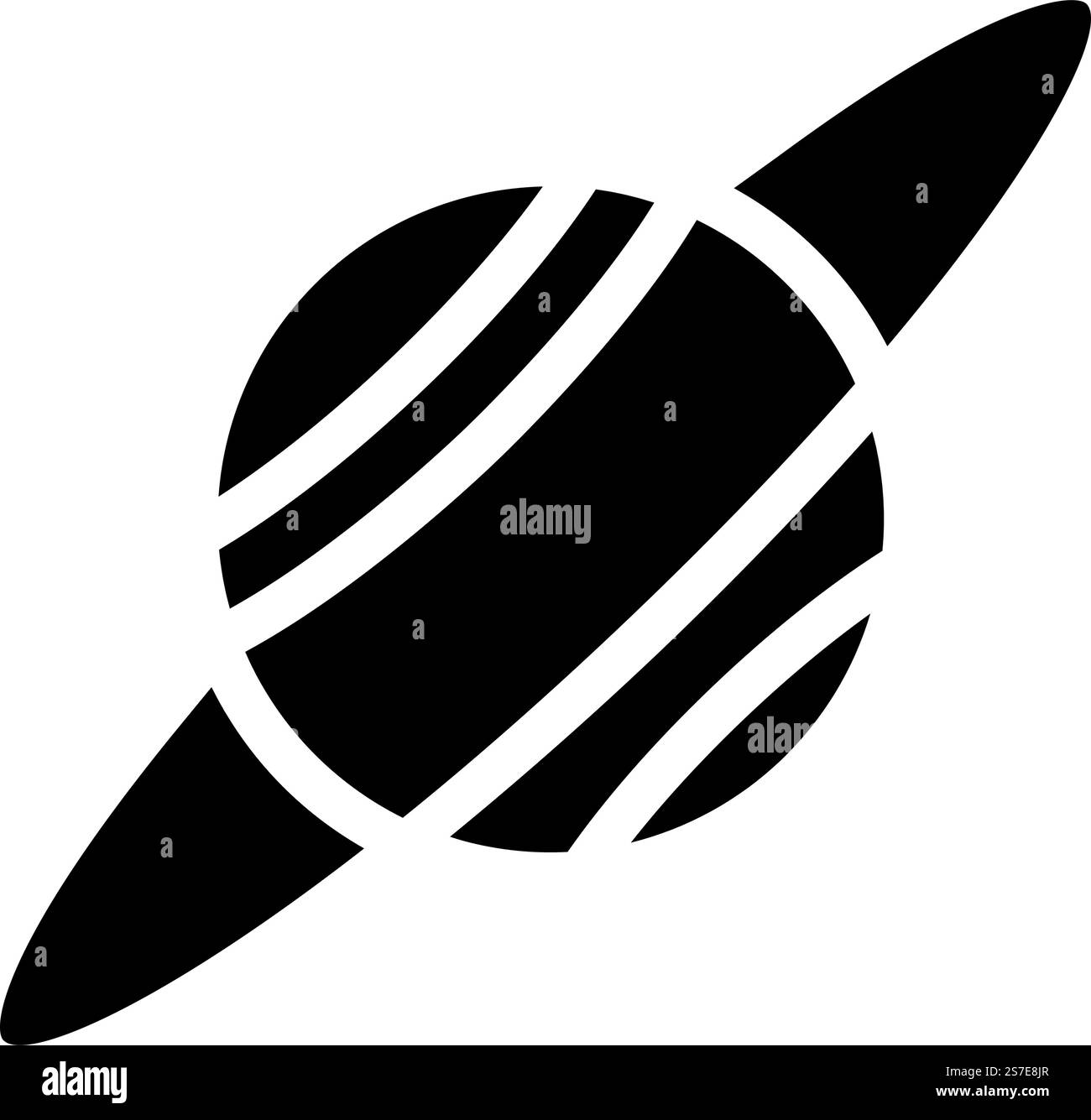 uranus planet glyph icon vector. uranus planet sign. isolated symbol ...