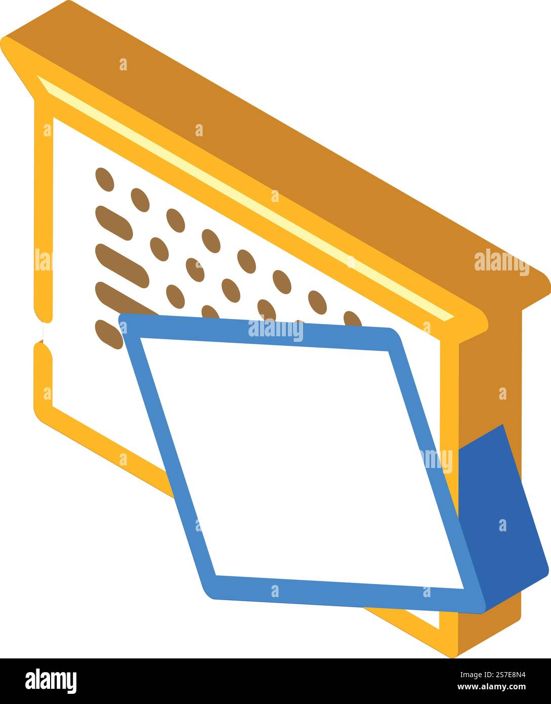 laptop paper document isometric icon vector. laptop paper document sign ...