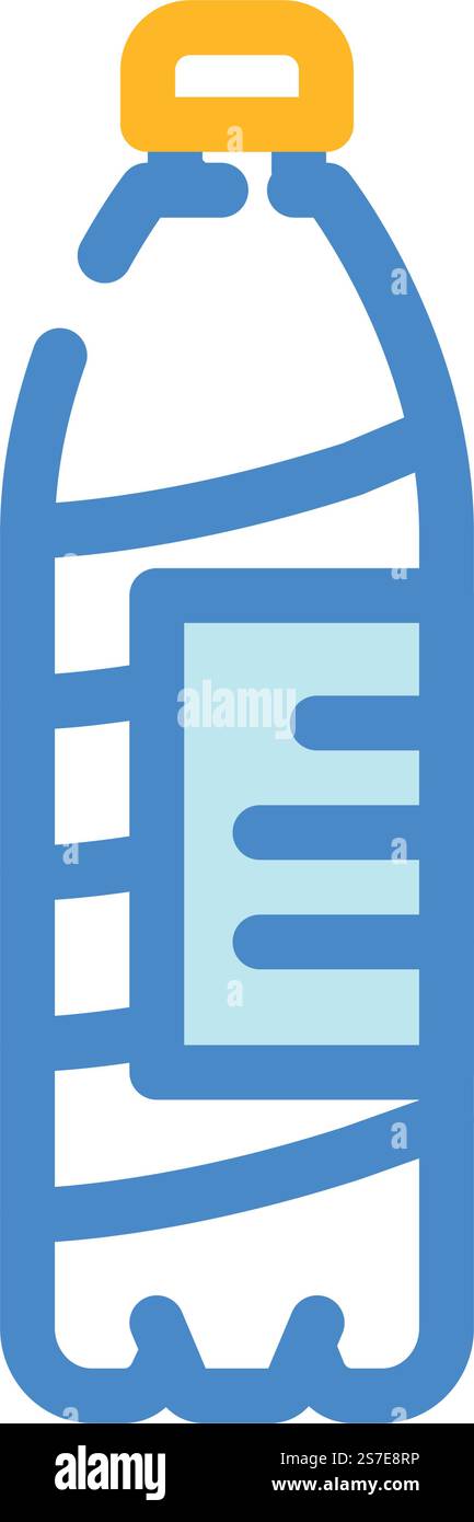 empty water plastic bottle color icon vector. empty water plastic ...
