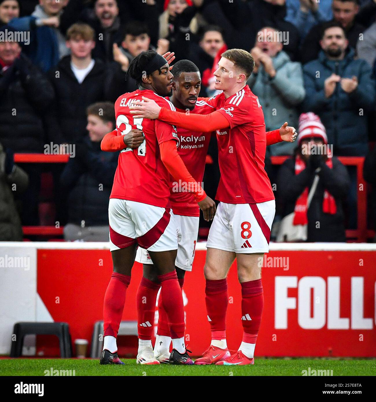 The City Ground, Nottingham, UK. 19th Jan, 2025. Premier League ...