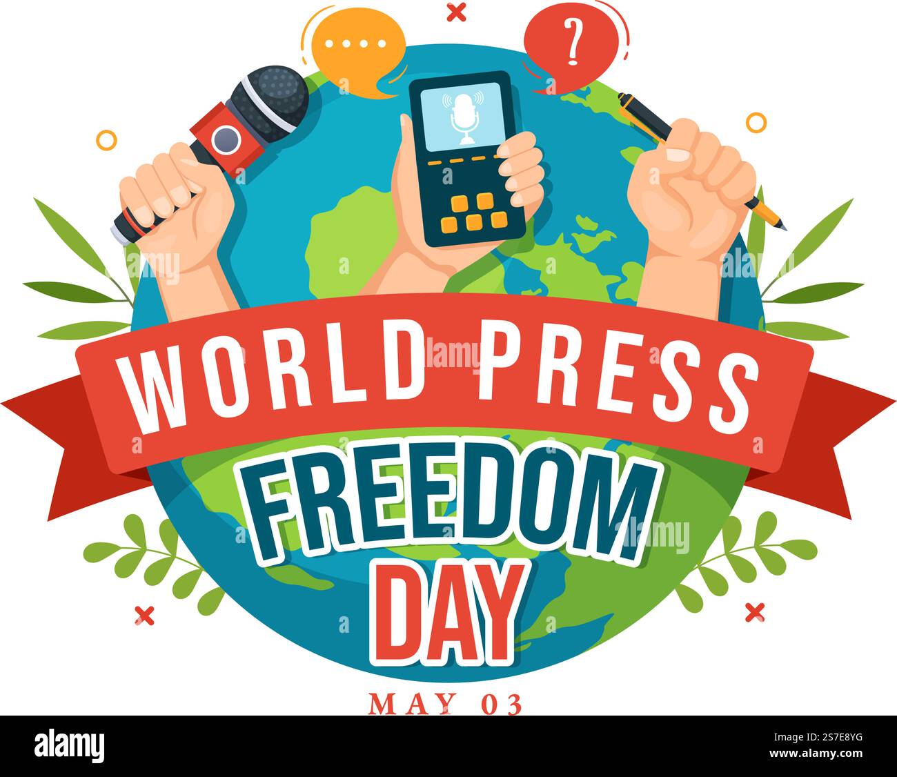 Freedom of the press political cartoon Stock Vector Images - Alamy
