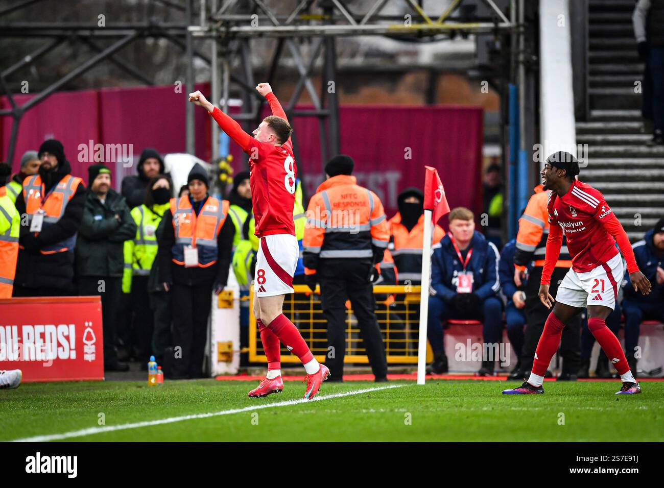 The City Ground, Nottingham, UK. 19th Jan, 2025. Premier League ...