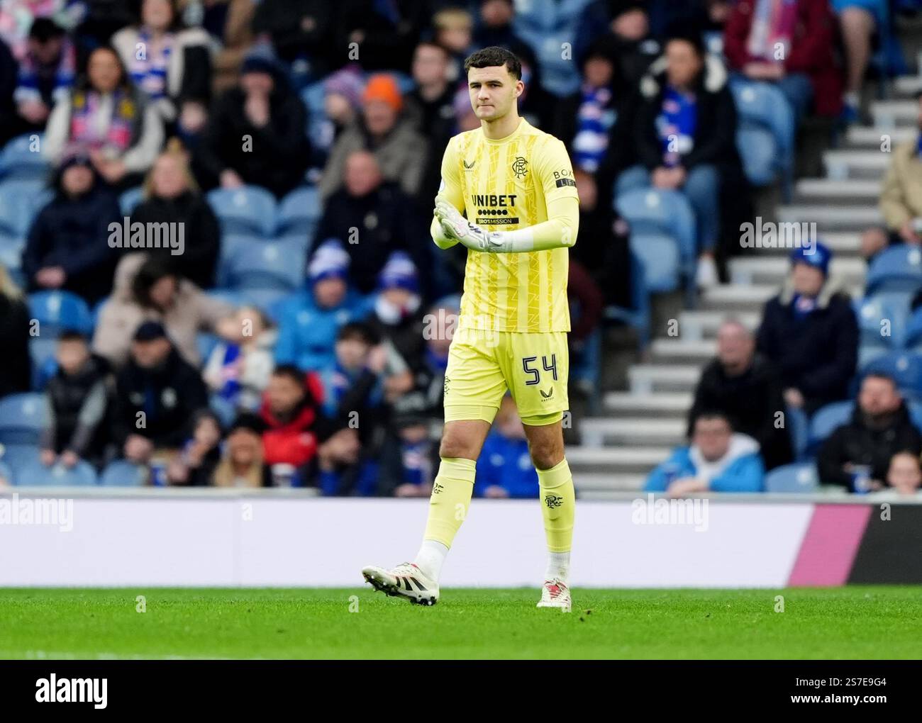 Rangers goalkeeper Mason Munn during the Scottish Gas Men's Scottish ...