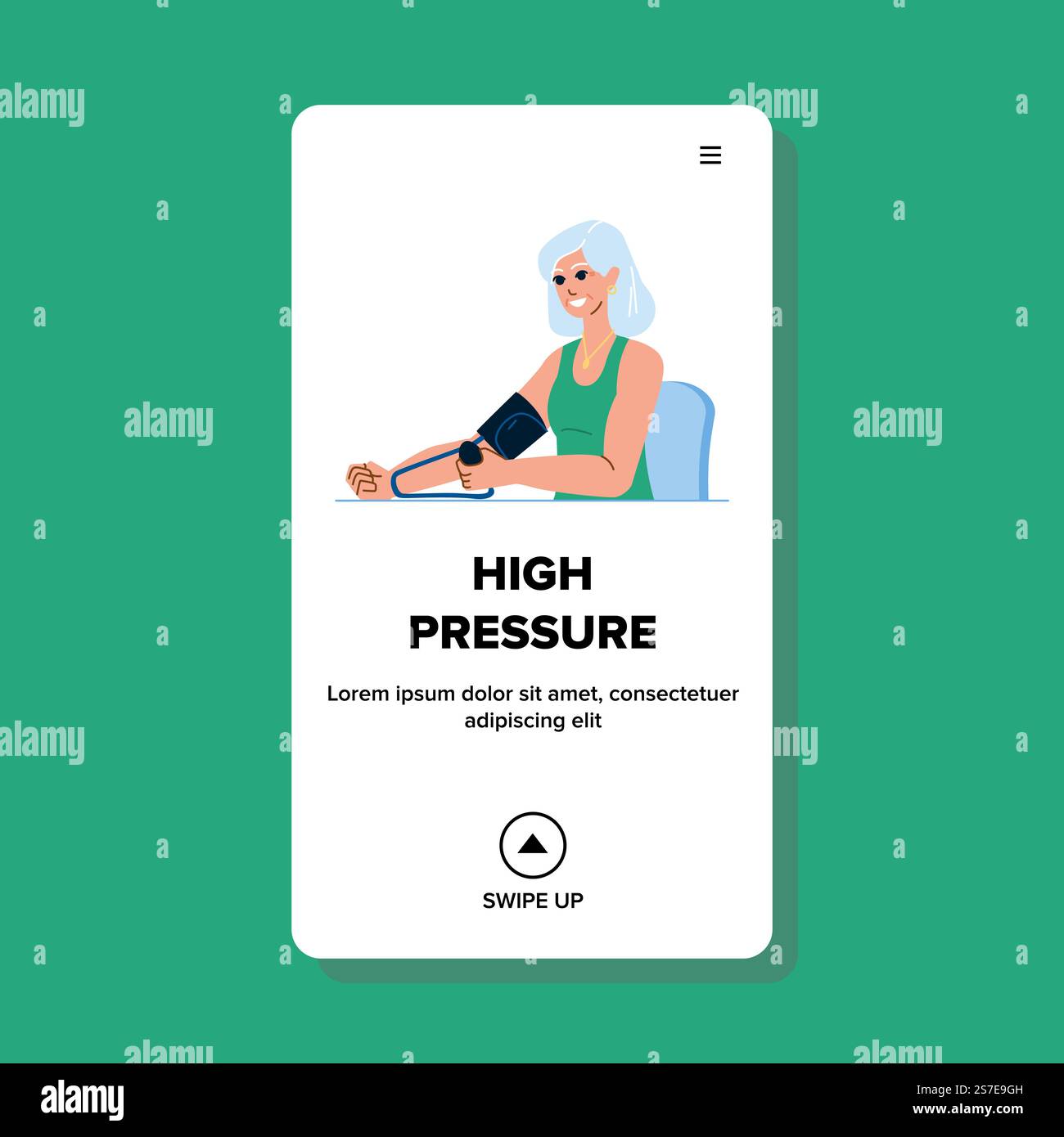 Check blood pressure at home Stock Vector Images - Alamy