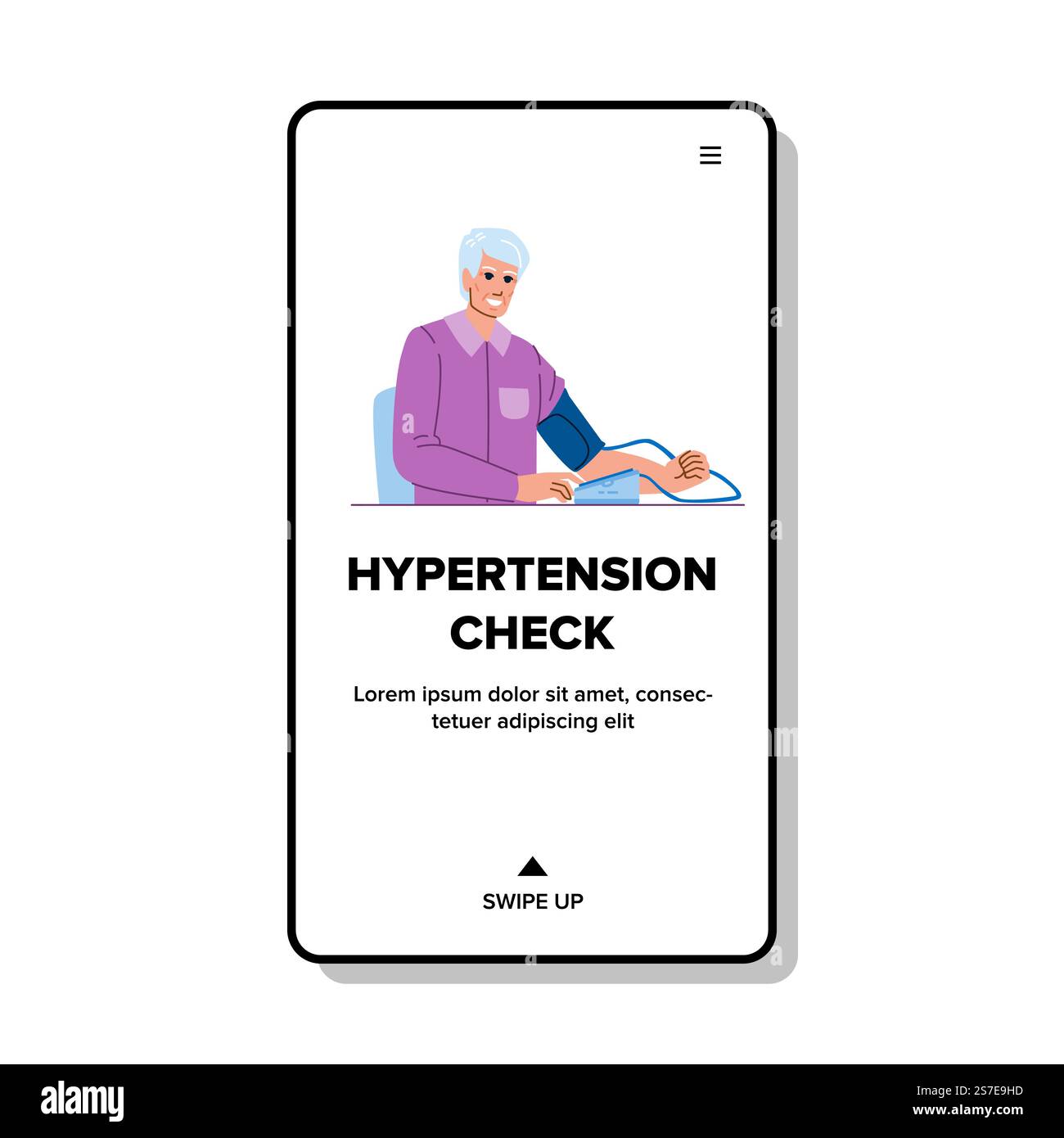 hypertension check vector. high health, pressure care, disease medical ...