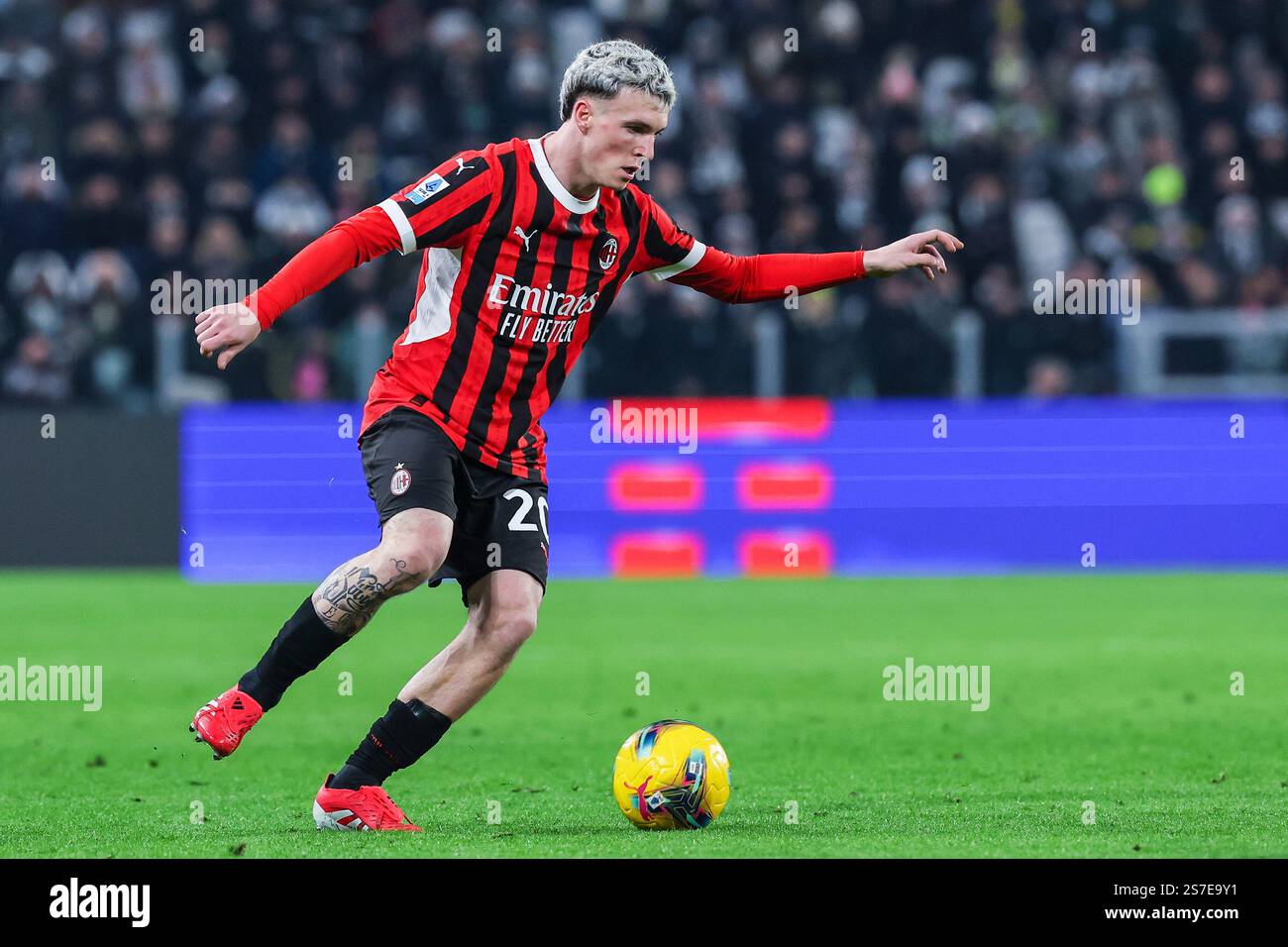 Turin, Italien. 18th Jan, 2025. Alejandro Jimenez Sanchez of AC Milan ...