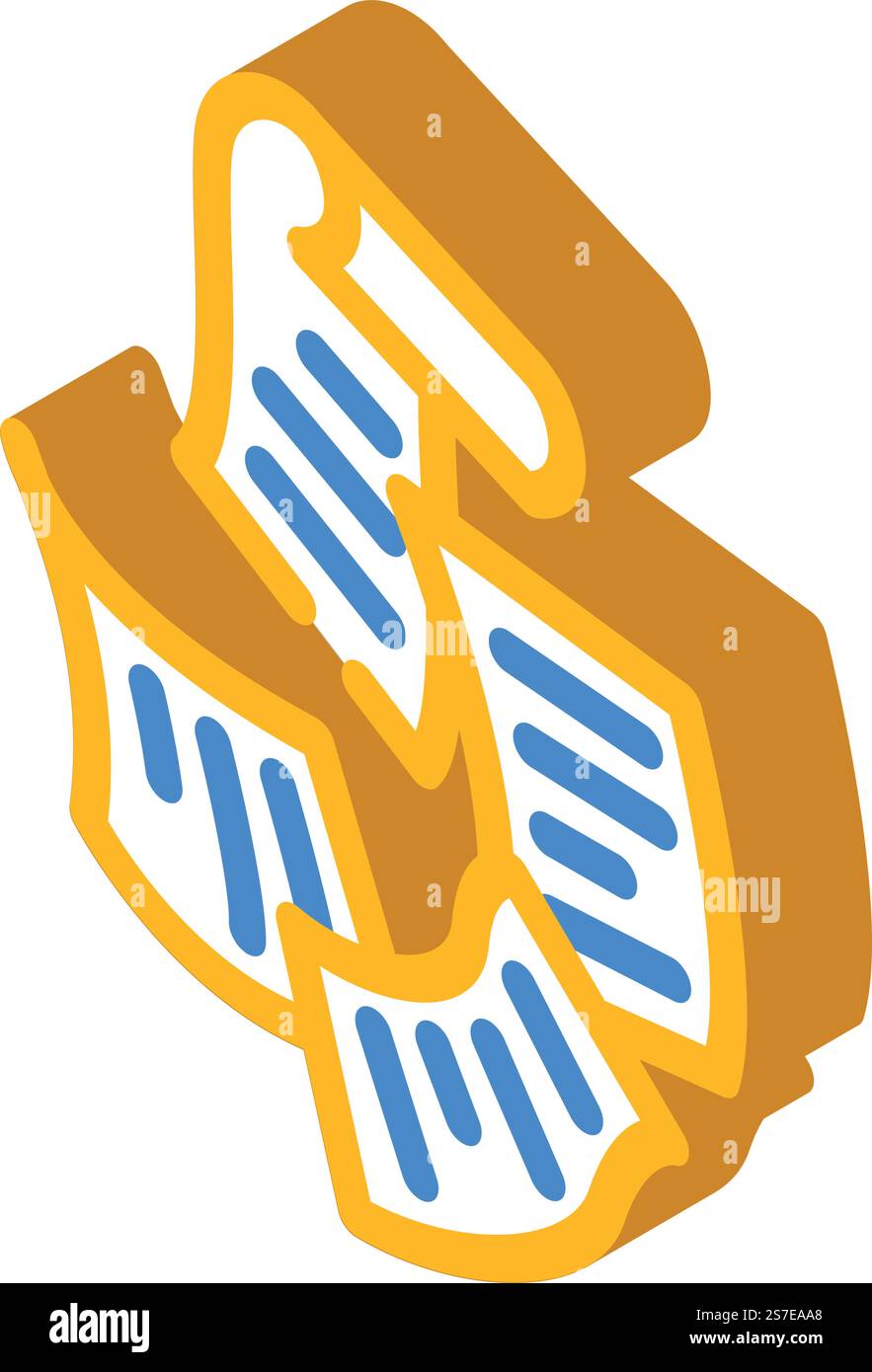 fly paper document isometric icon vector. fly paper document sign ...