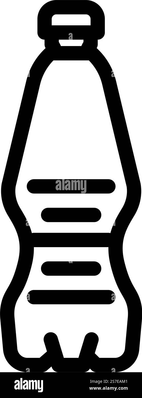 empty soda plastic bottle line icon vector. empty soda plastic bottle ...