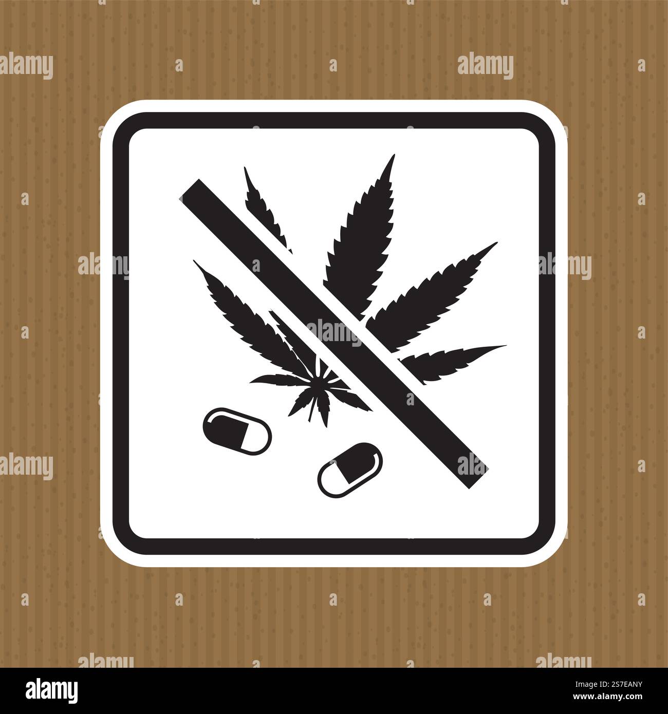 Drug prohibition sign Stock Vector Image & Art - Alamy