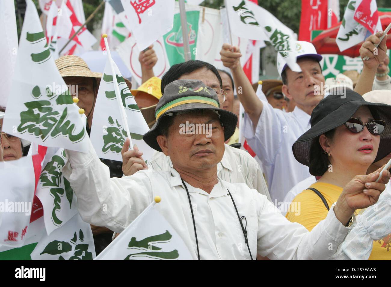 Supporters of the Democratic Progressive Party and pro-independent ...