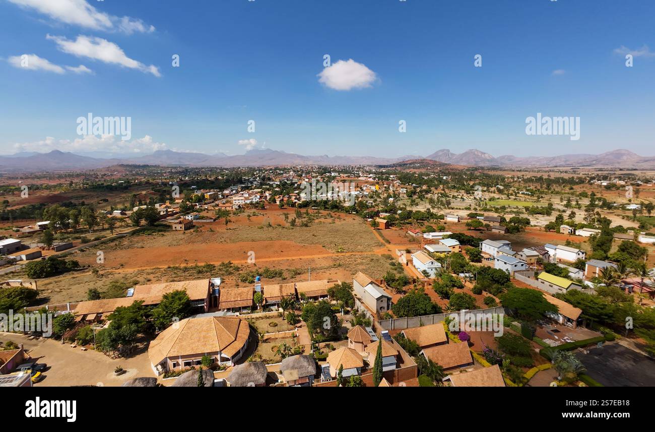 Landscapes of the island of Madagascar, Central Highlands Ambalavao ...