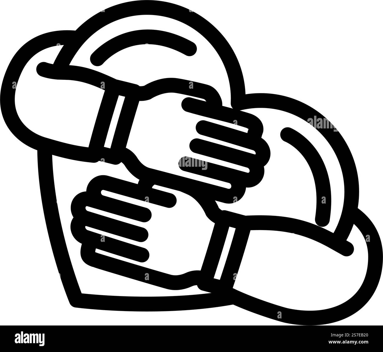 cuddle headache treatment line icon vector. cuddle headache treatment ...