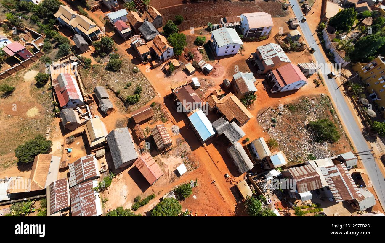 Landscapes of the island of Madagascar, Central Highlands Ambalavao ...
