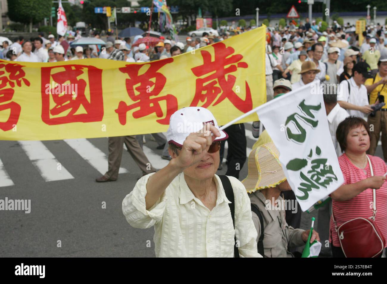 Supporters of the Democratic Progressive Party and pro-independent ...