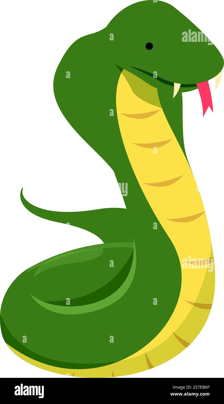 Wildlife cobra icon cartoon vector. Snake head. Art wild. Wildlife ...