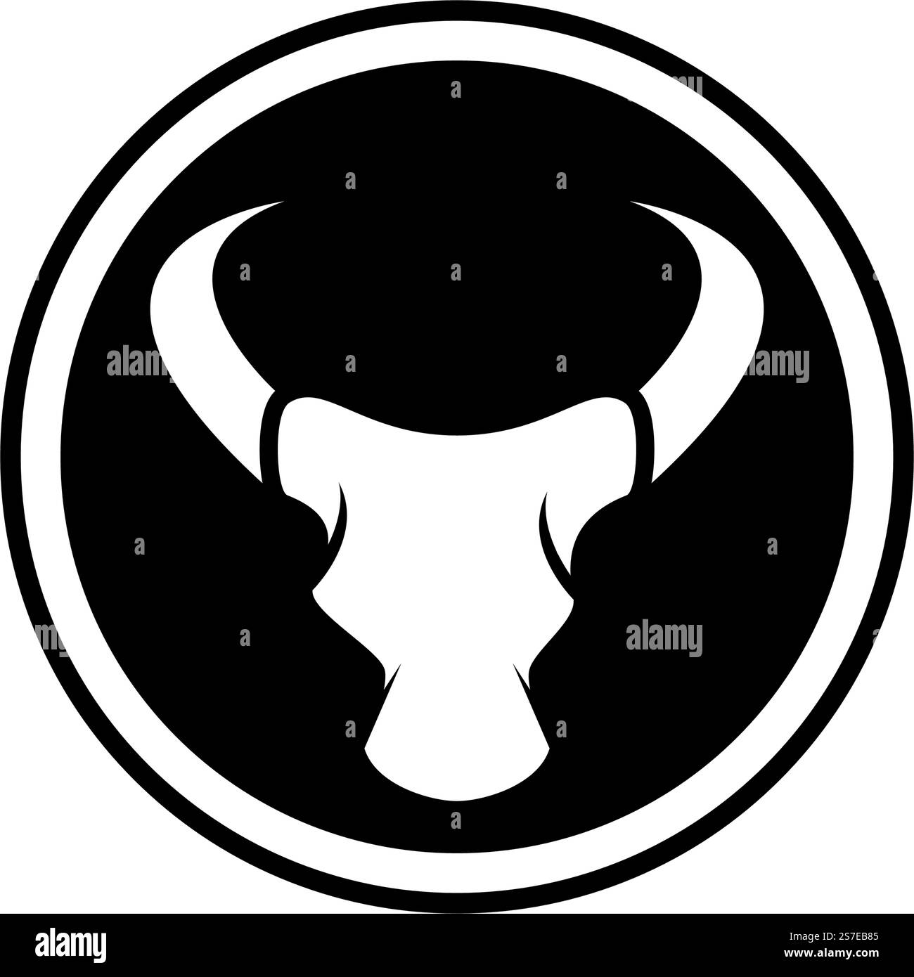 Red Bull Taurus logo template vector design illustration Stock Vector ...