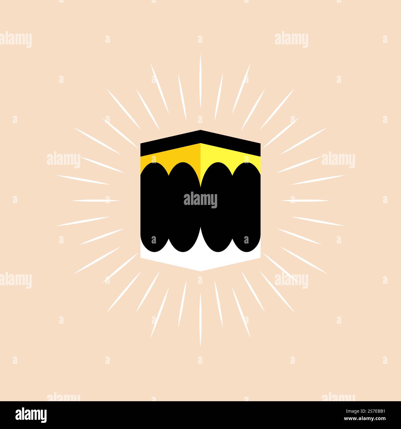 Kaaba illustration vector flat design template eps 10 Stock Vector ...