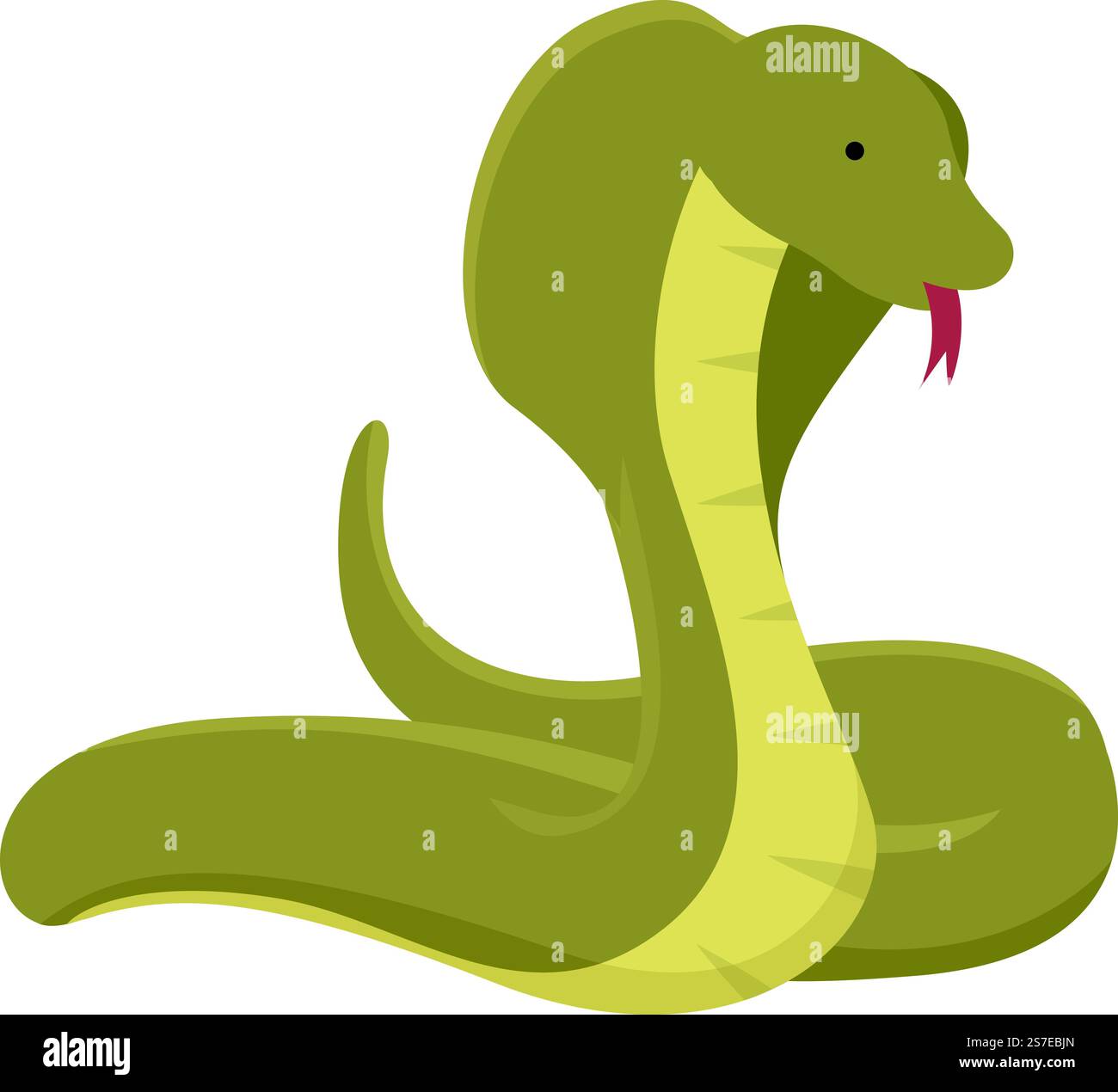 King cobra face icon cartoon vector. Snake head. Venom viper. King ...