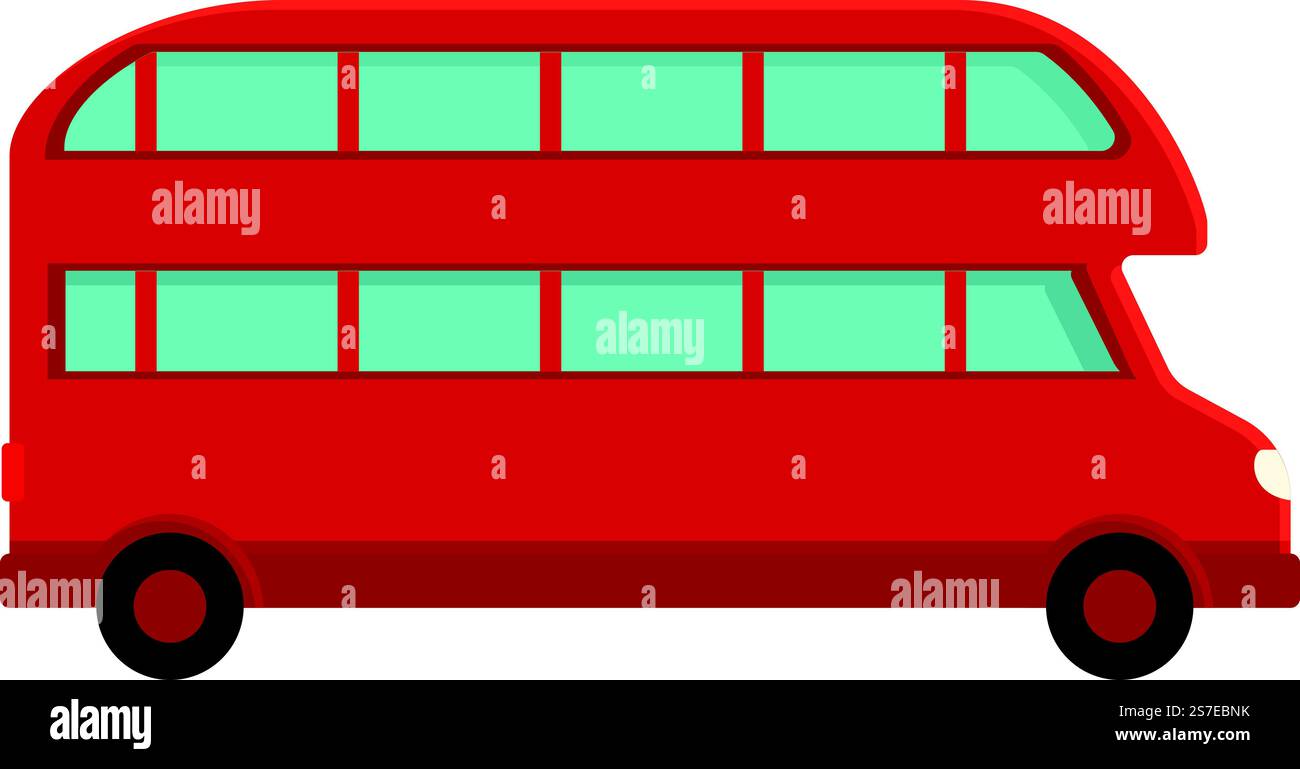London bus tour icon cartoon vector. Double decker. Old city. London ...