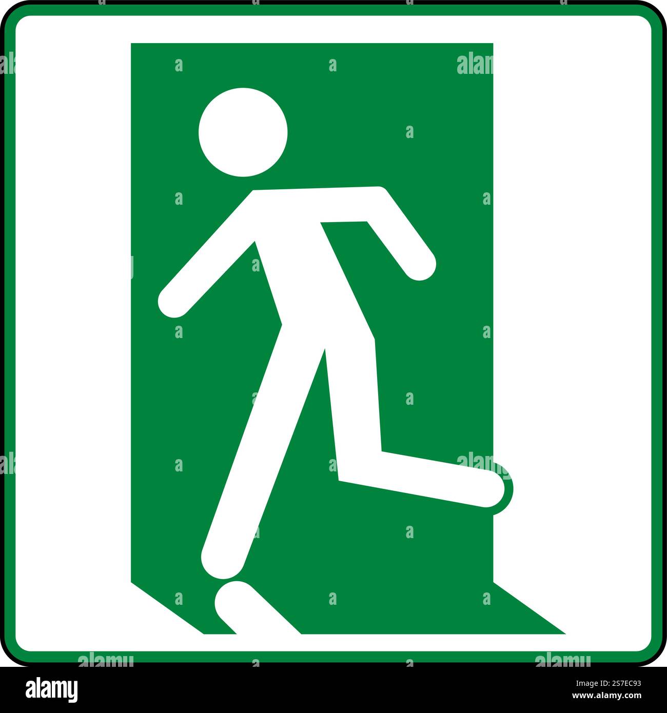 Emergency Exit Symbol (Left) Sign Stock Vector Image & Art - Alamy