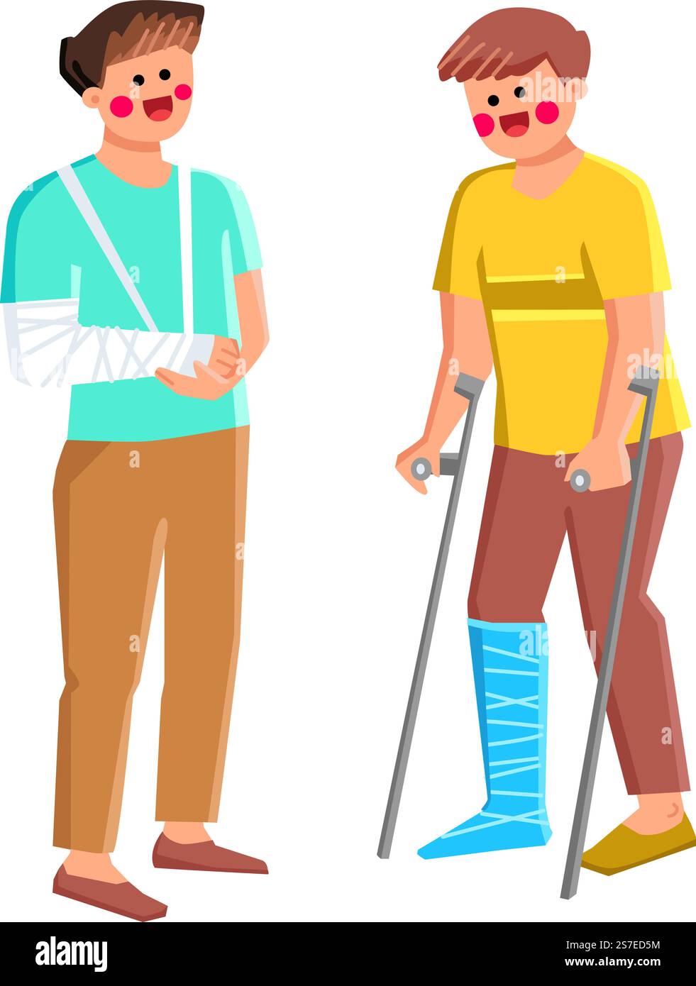 fracture man vector. injury pain, treatment healthcare, physical ...