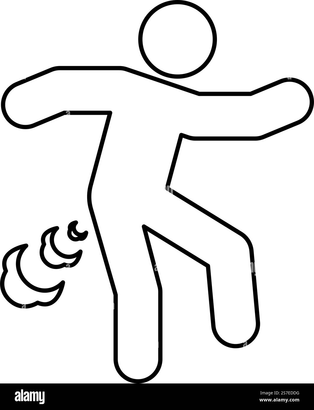 Man farts break wind farting bloating gas cloud stench bad smell ...