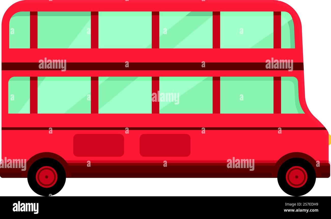 Public london bus icon cartoon vector. Uk tour. City travel. Public ...