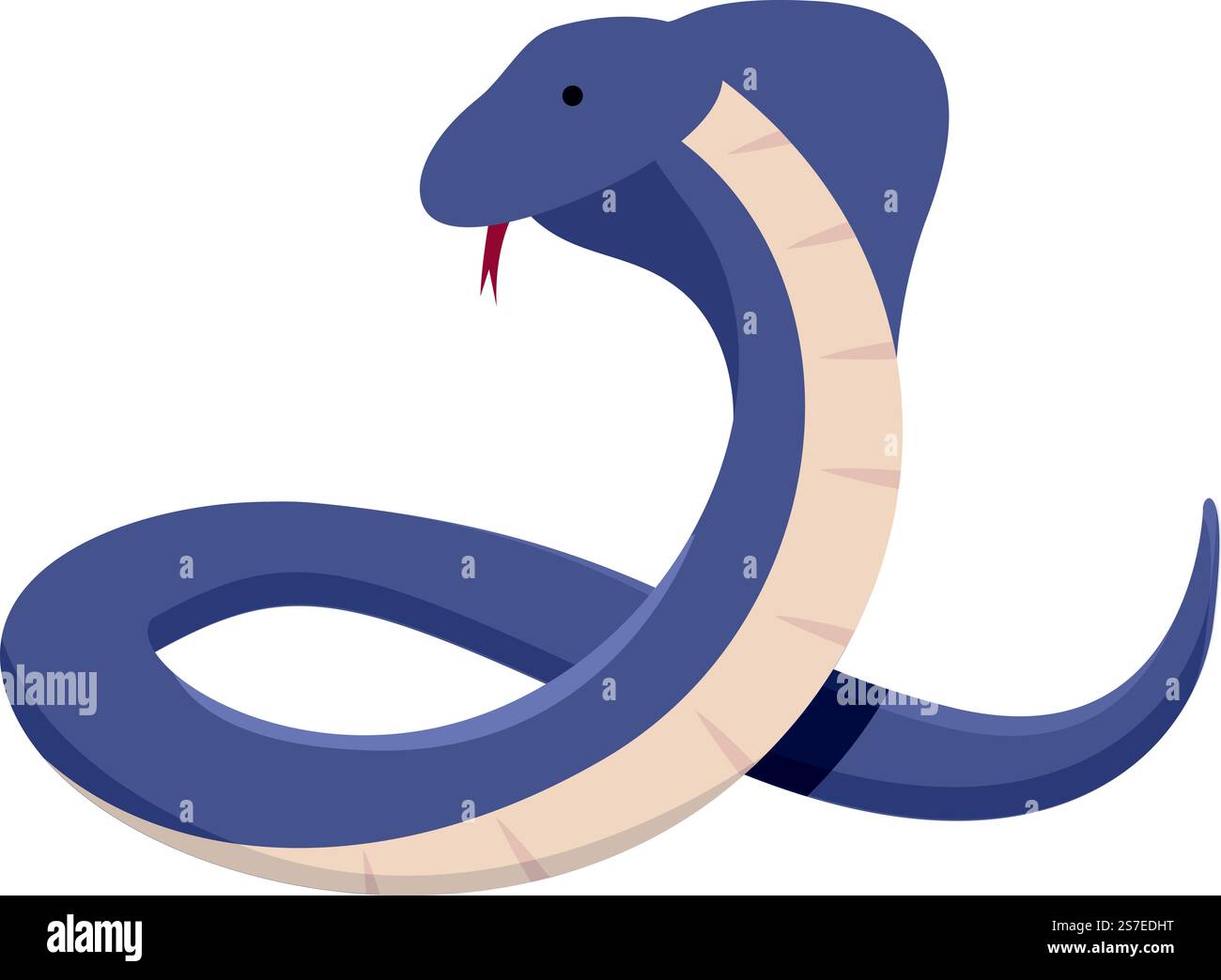 King cobra head icon cartoon vector. Snake face. Reptile nature. King ...