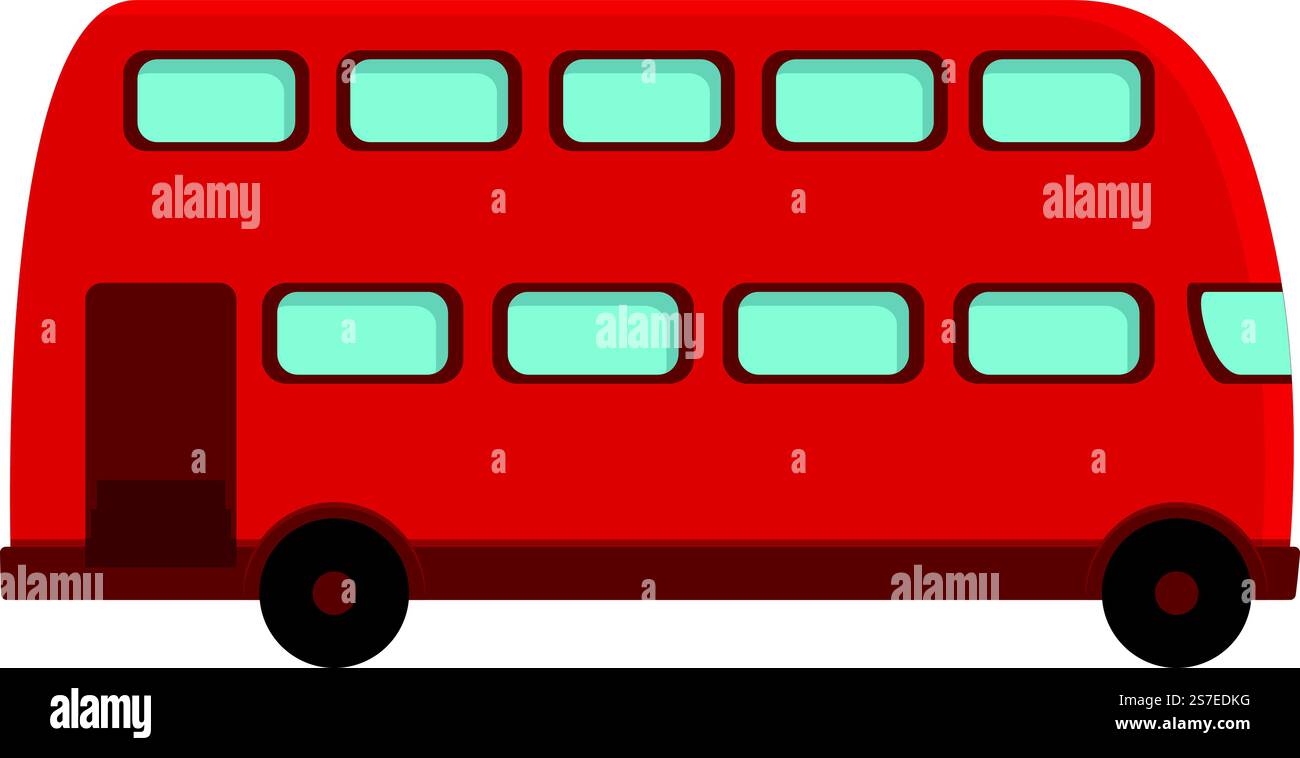London bus decker icon cartoon vector. England tour. City travel ...