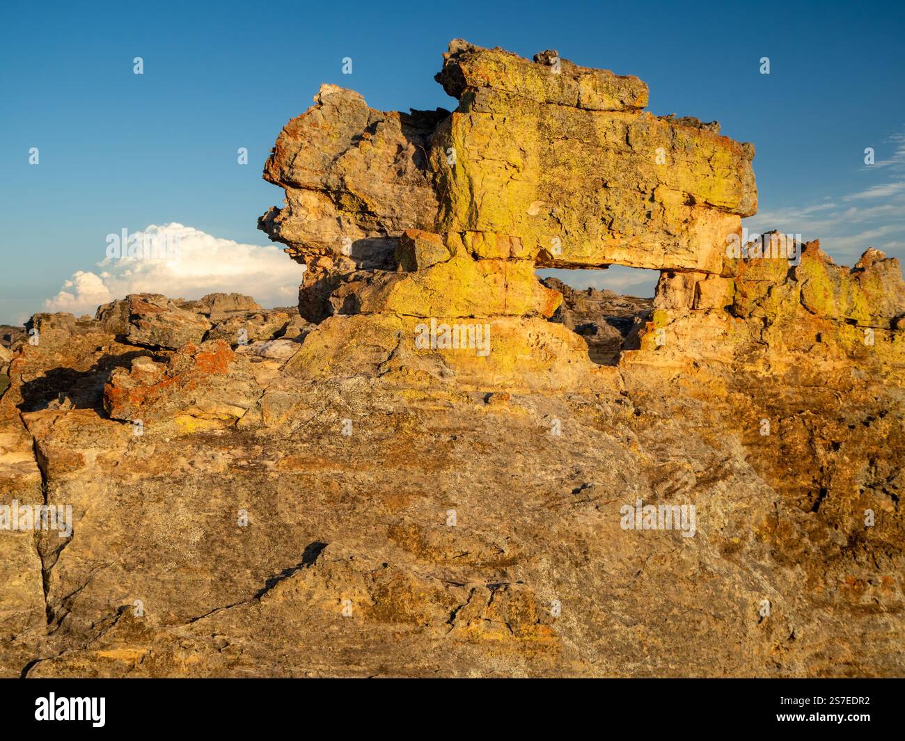 Landscapes of the island of Madagascar, Central Highlands Isalo ...