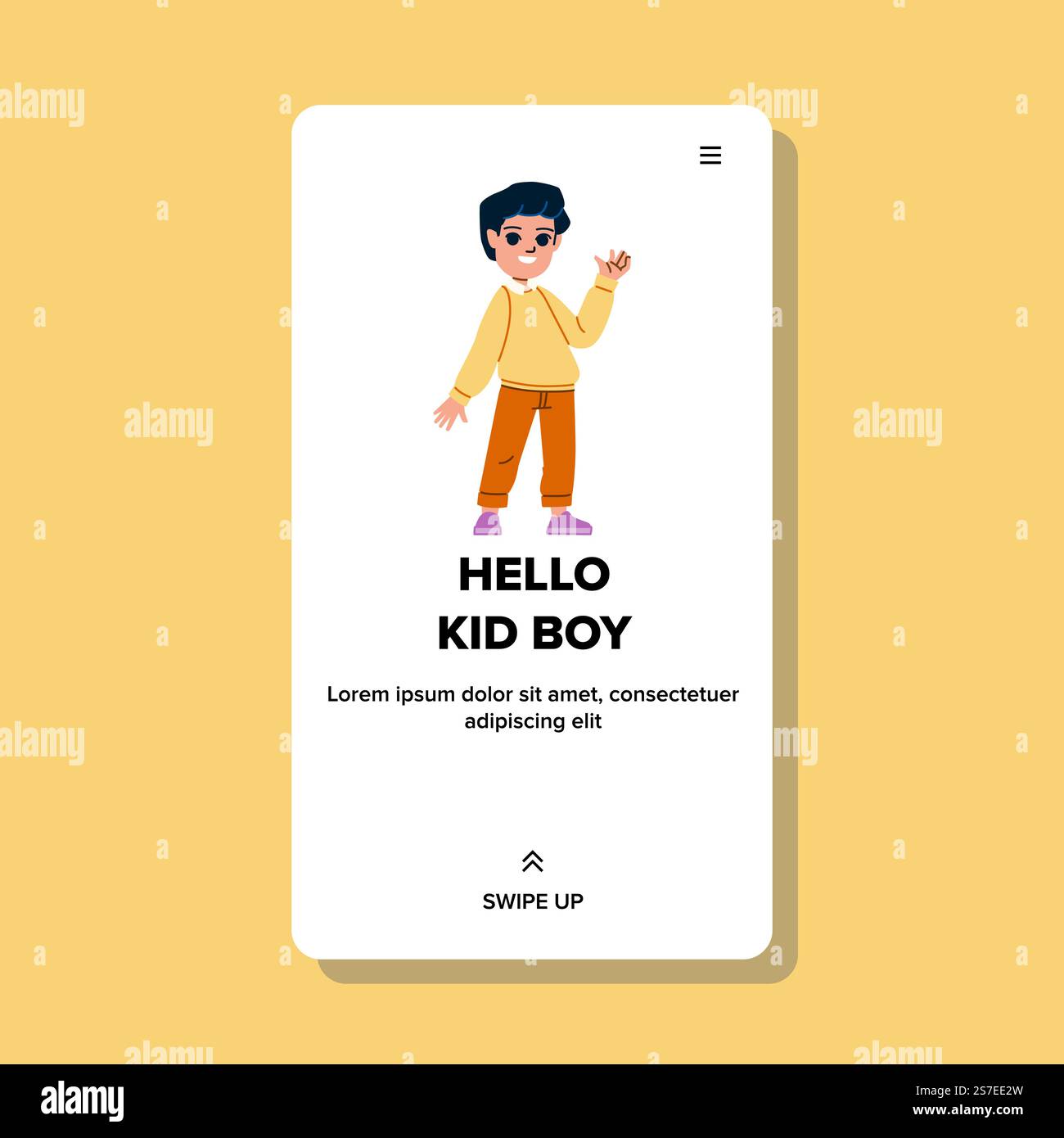hello kid boy vector. child waving, school young, language foreign ...
