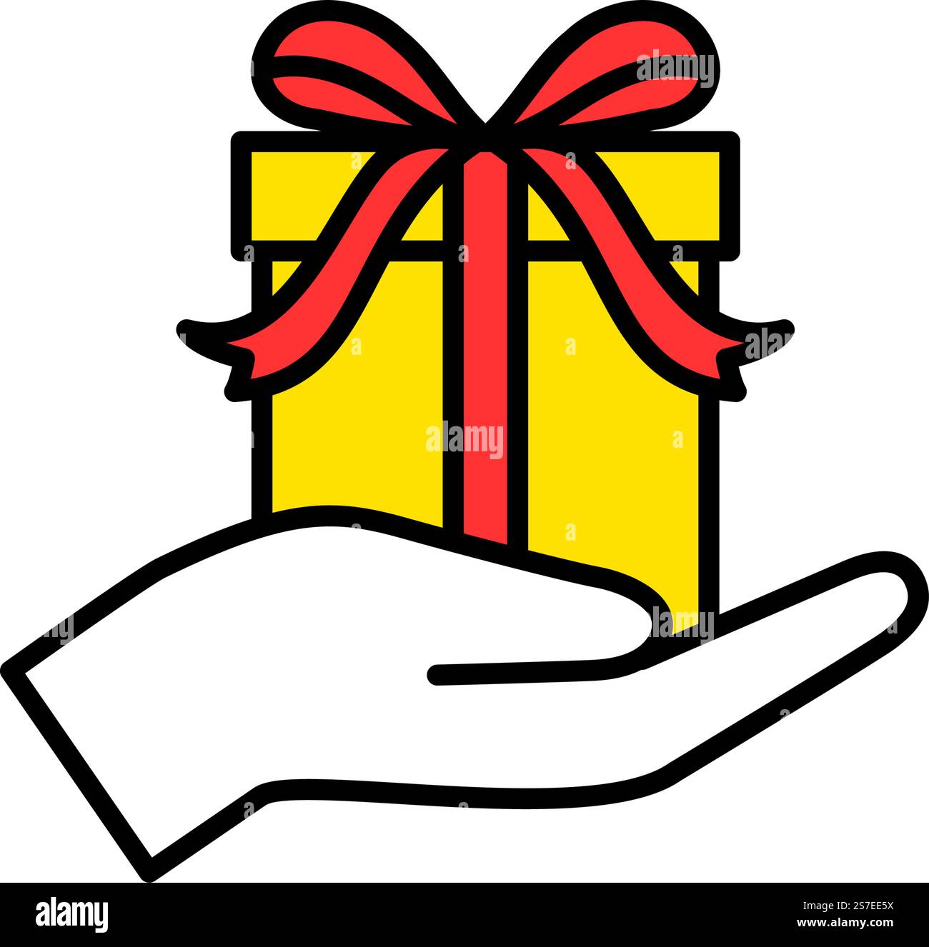 The hand that gives the gift, Simple and cute Valentine's Day icon ...