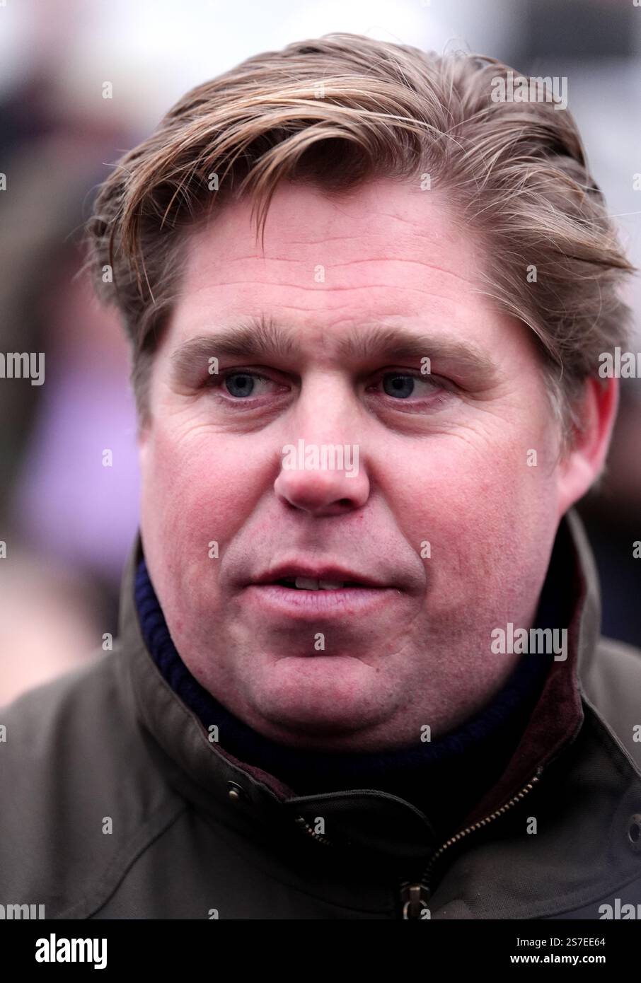 Trainer Dan Skelton after seeing horse Protektorat ridden by Harry ...