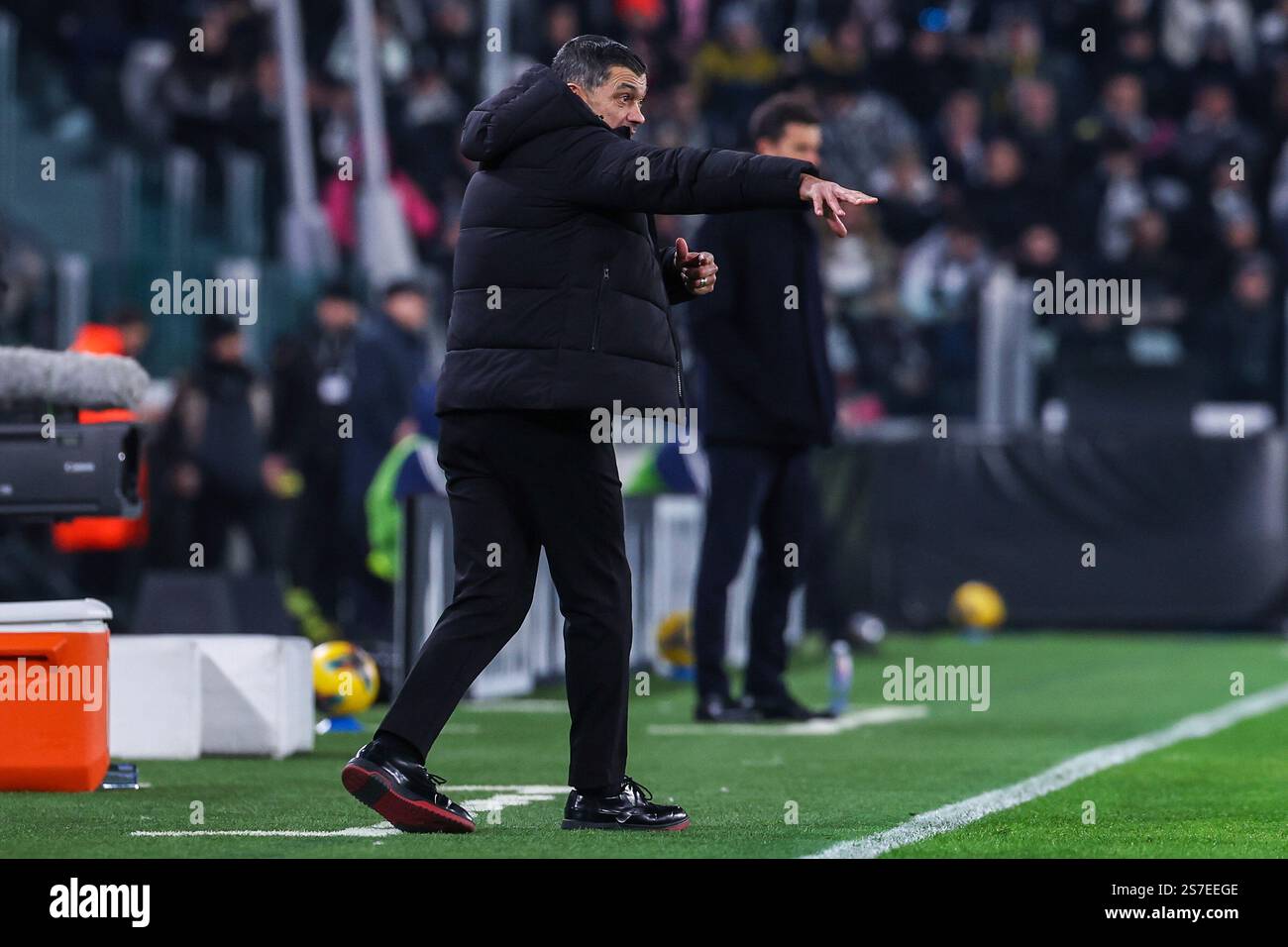 Turin, Italien. 18th Jan, 2025. Sergio Conceicao Head Coach of AC Milan ...